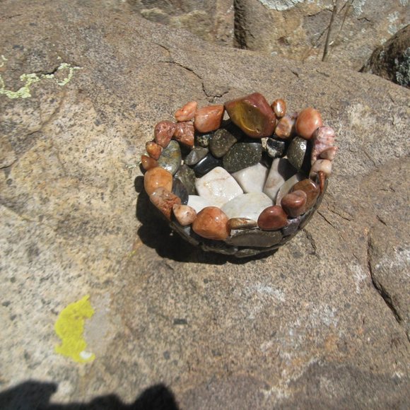 Quarter Moon Boutique | Art | Handmade Southwestern Decorative Rock ...